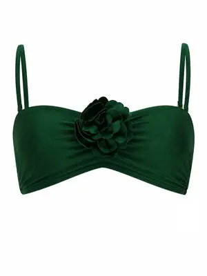 Zimmermann Waverly Flower Bandeau Bra - Green