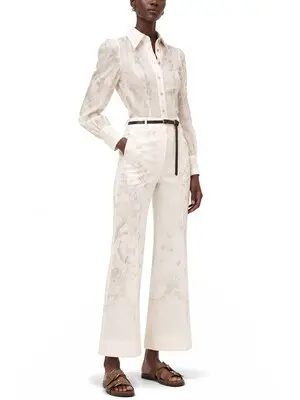 Zimmermann Printed Blouse - Beige