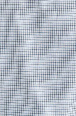 Canali Regular Fit Windowpane Cotton Button-up Shirt