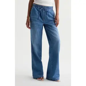 Ag Aria Drawstring Wide Leg Jeans