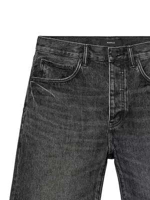 PURPLE BRAND Frayed Hem Denim Effect Shorts