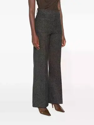 Victoria Beckham Alina Checked Tweed Trousers