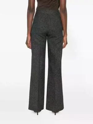 Victoria Beckham Alina Checked Tweed Trousers