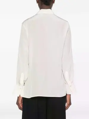 Victoria Beckham V-neck Patch Pocket Blouse