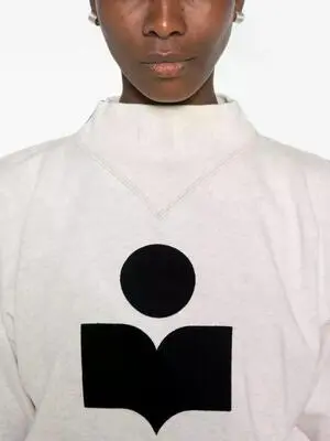 MARANT ETOILE Moby Logo-print Sweatshirt - Grey