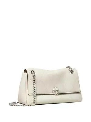 Tory Burch Small Charlie Quilted Shoulder Bag - Neutrals