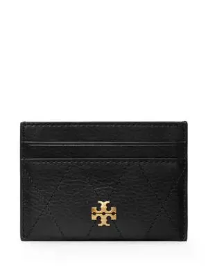 Tory Burch Charlie Quilted Card Case - Black