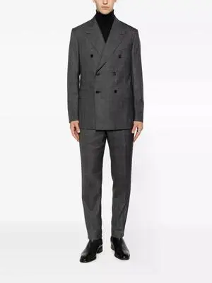 Caruso Check Double-breasted Suit