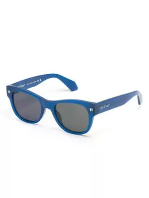 Off-White Moab Oval-frame Sunglasses - Blue