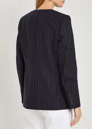 NILI LOTAN Gertrude Pinstriped Wool Jacket