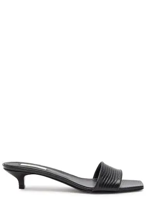 TOTEME Lizard-effect Leather Mules