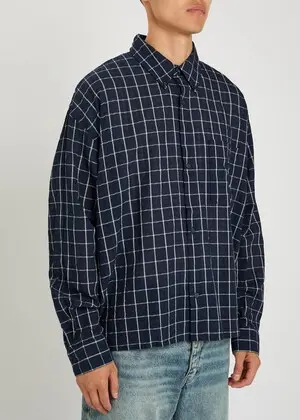 WON HUNDRED Maza Checked Cotton-blend Shirt