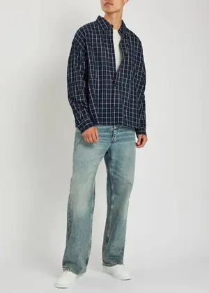WON HUNDRED Maza Checked Cotton-blend Shirt