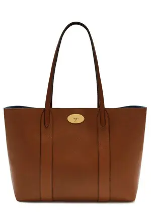 Mulberry Bayswater Grained Leather Small Tote Bag - Brown