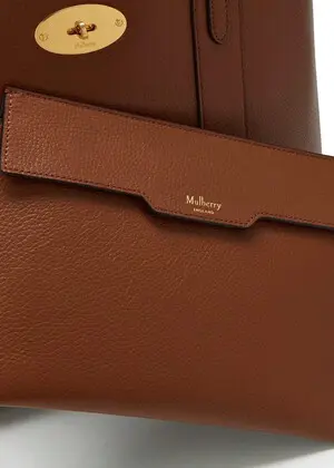 Mulberry Bayswater Grained Leather Small Tote Bag - Brown