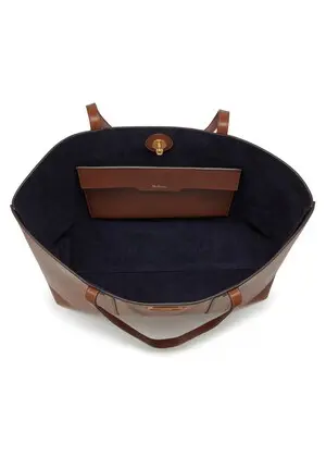 Mulberry Bayswater Grained Leather Small Tote Bag - Brown