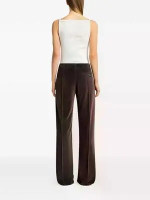 COURREGES Pintucked Velvet Track Pants
