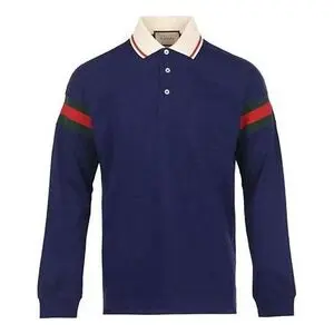 Gucci Cotton Jersey Polo Shirt With Web