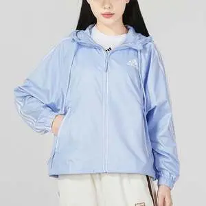 Adidas Bsc 3-stripes Windbreaker Jacket - Blue/white