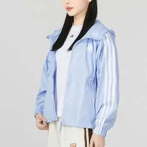 Adidas Bsc 3-stripes Windbreaker Jacket - Blue/white