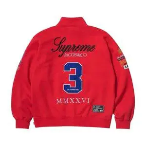 Supreme X La Martina Ss26 Zip Up Sweatshirt - Red