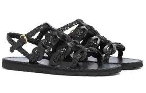 Prada Braided Leather Sandals