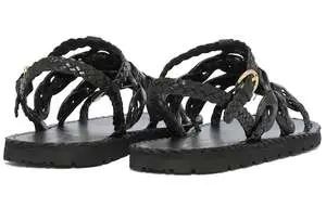 Prada Braided Leather Sandals