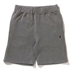 A BATHING APE Head One Point Sweat Shorts - Gray