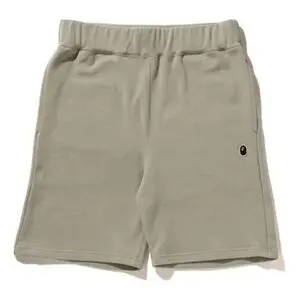 A BATHING APE Head One Point Sweat Shorts - Beige