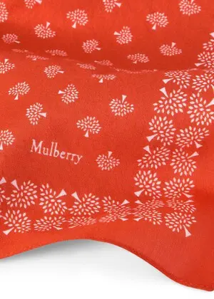 Mulberry Printed Cotton Scarf