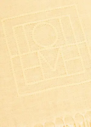 TOTEME Logo-embroidered Frayed Linen Sarong