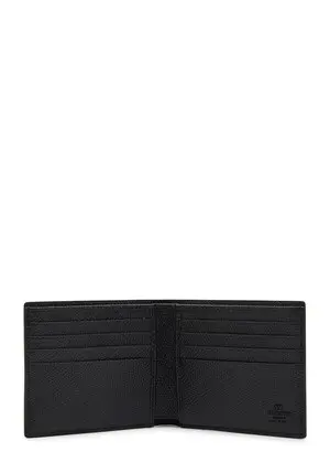 Valentino Garavani Vlogo Grained Leather Wallet