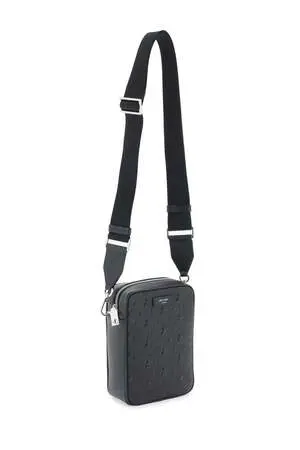 JIMMY CHOO Kimi Embossed Star Leather Messenger Bag