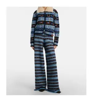 Stella McCartney Intarsia Virgin Wool Zip-up Cardigan