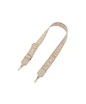 Loewe Logo Detailed Bag Strap - Sand