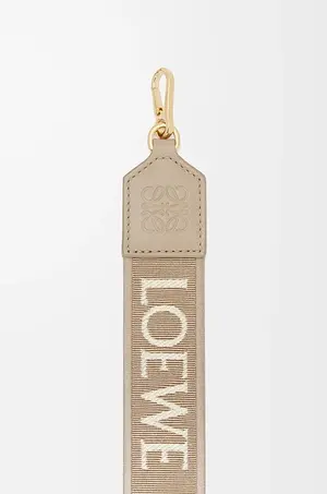 Loewe Logo Detailed Bag Strap - Sand