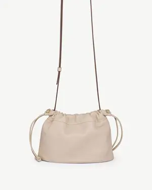 Strathberry Charlotte Drawstring Crossbody Bag - Neutral