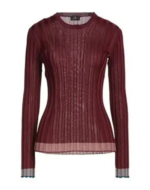 Etro Sweater Burgundy Size Viscose - Red