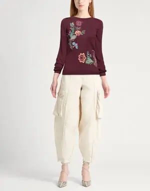 Etro Sweater Burgundy Size Wool, Polyamide, Viscose, Polyester, Cotton