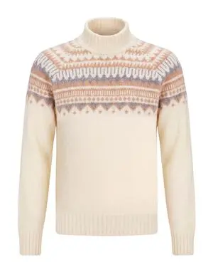 GRAN SASSO Super Geelong Turtleneck Cream Size Virgin Wool, Polyamide, Geelong Wool