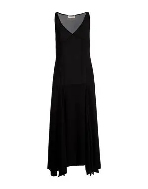 MEIMEIJ Chiffon Maxi Dress With Deep Neckline