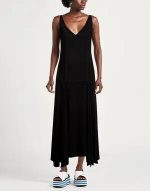 MEIMEIJ Chiffon Maxi Dress With Deep Neckline