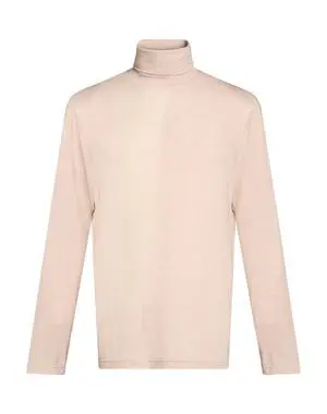 TAKESHY KUROSAWA Turtleneck Blush Size Tencel, Wool, Elastane - Pink