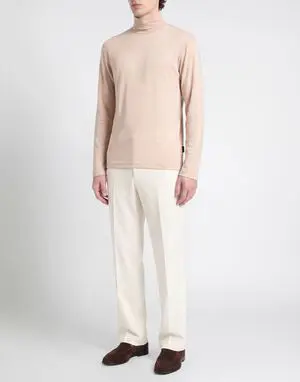 TAKESHY KUROSAWA Turtleneck Blush Size Tencel, Wool, Elastane