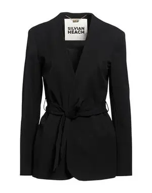 SILVIAN HEACH Jacket Size Polyester, Viscose, Elastane - Black