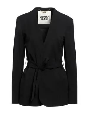 SILVIAN HEACH Jacket Size Polyester, Viscose, Elastane - Black