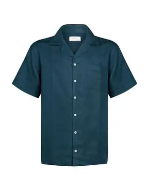 EDITIONS 102 Shirt Deep Teal Size Linen, Lyocell - Green