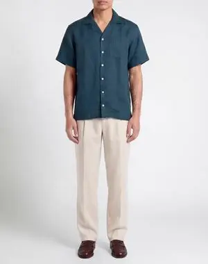 EDITIONS 102 Shirt Deep Teal Size Linen, Lyocell