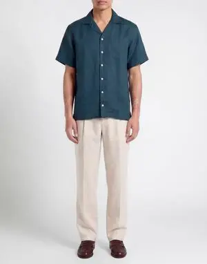 EDITIONS 102 Shirt Deep Teal Size Linen, Lyocell
