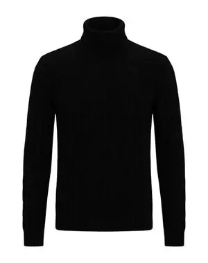MESSAGERIE Turtleneck Ivory Size Virgin Wool - Black